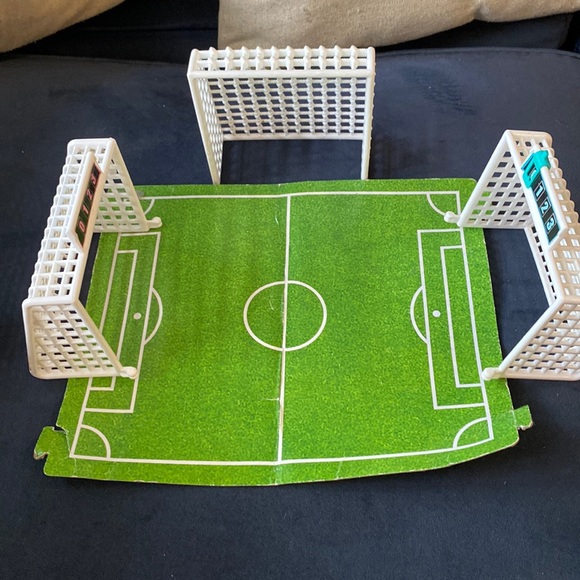 Toys | Barbie Tabletop Soccer Field With Three Goals | Poshmark